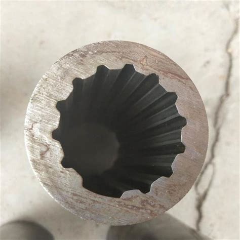 External Round Internal Mutiple Teeth Spline Carbon Steel Tube Carbon