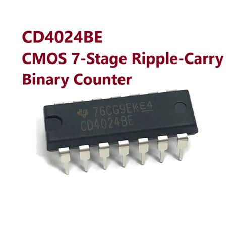 Cd4024 Cd4024be Cmos 7 Stage Ripple Carry Binary Counter Ic Darazlk