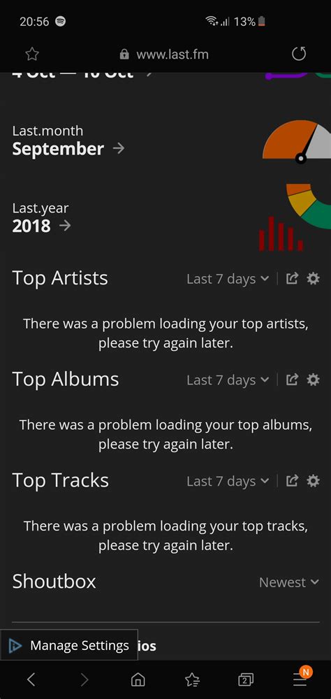 Anyone Elses Profile Not Loading Properly Rlastfm