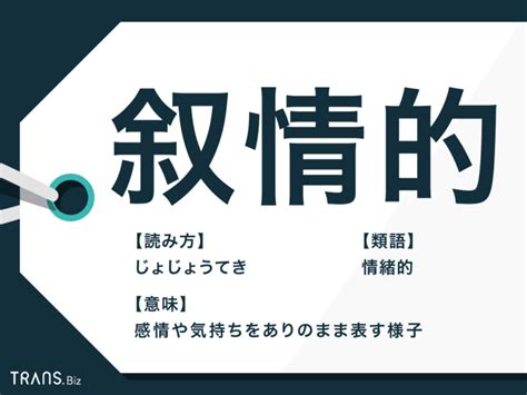 「叙情的」とは？「抒情的」とは違う？使い方や例文・対義語も Transbiz