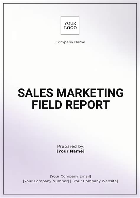 Free Field Service Report Template To Edit Online