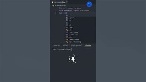 Convert Number To Words Using Python Shorts Shorts Youtube