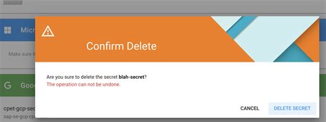 Miss Aligned Icon In Delete Secret Dialog · Issue 168 · Gardener Dashboard · Github