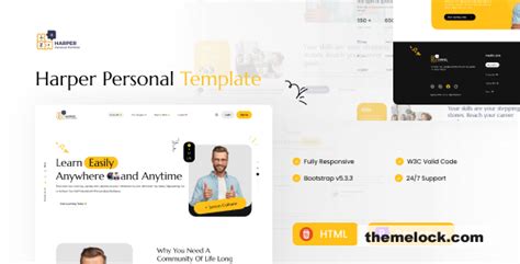 Harper Personal Portfolio Html5 Template Premium Themes And Templates