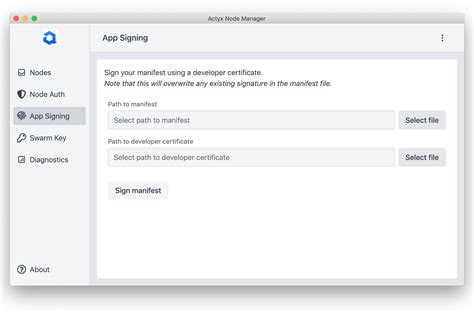 Sign App Manifest Actyx Developer