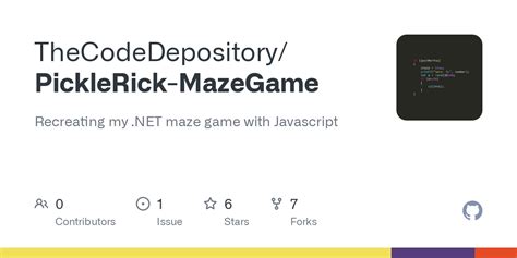 Github Thecodedepositorypicklerick Mazegame Recreating My Net Maze