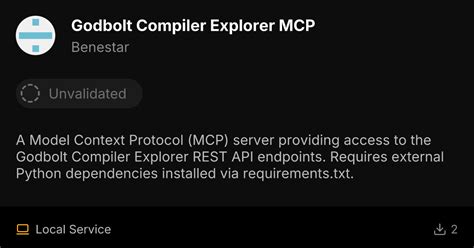 Godbolt Compiler Explorer Mcp Mcp · Lobehub