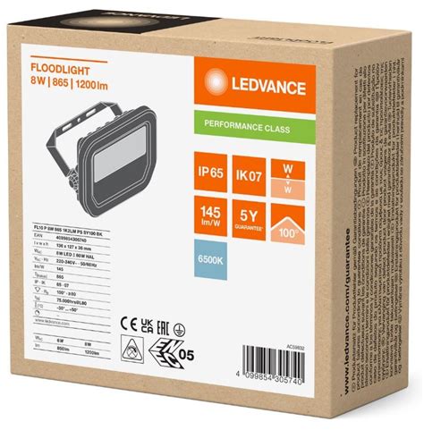 Ledvance Gen Flood W W Switch Lm Lm K Black Ip