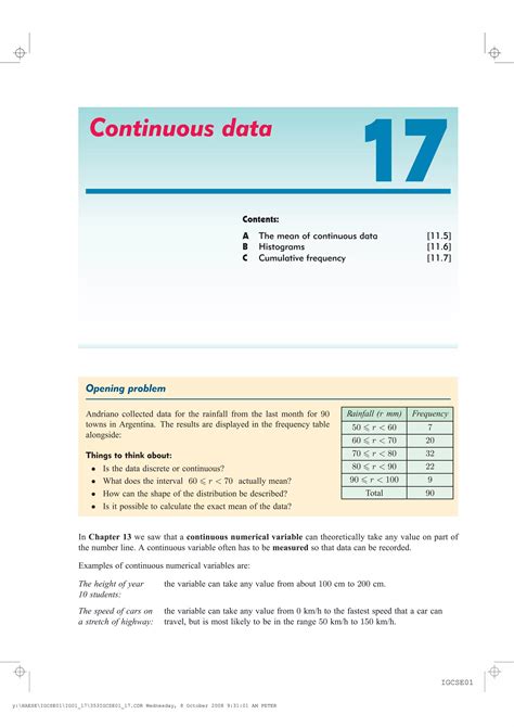 Chapter 17 Continuous Data Pdf