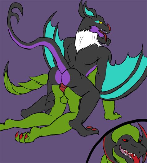 Rule 34 Anal Anal Sex Anthro Daikuhiroshiama Dragon Haxorus Male Nintendo Noivern Penetration