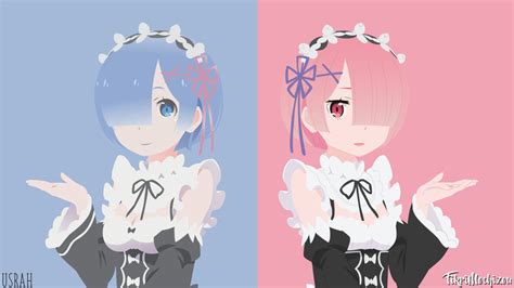 Ram And Remrezerominimalist By Fikrimochizou On Deviantart