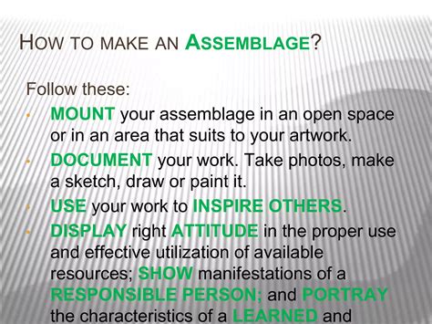 Assemblageand Drawingforgrade7 Pptx Drawing And Sketching Arts