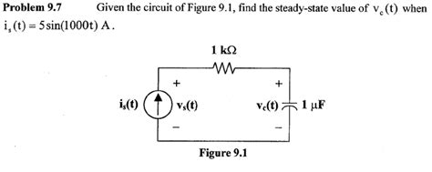 Solved Given The Circuit Of Figure 9 1 Find The