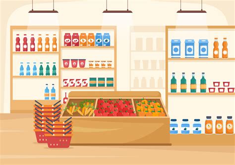 Supermarket Aisle Clipart