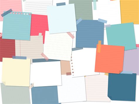 Collection Of Sticky Note Illustrations Download Free Vectors