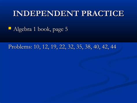 Evaluating Expressions Notes Ppt