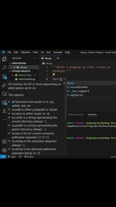 Python Tutorial Clearing The Screen Or Terminal With Python Youtube