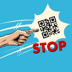 No Qr Code Sign Royalty Free Vector Image VectorStock