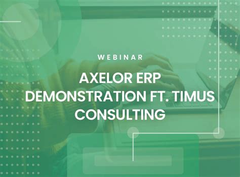 erp general demonstration ft timus consulting