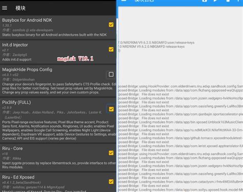 Bug There Are Conflicts Between The Three Modules EDxposed Pix Lify And MagiskHidePropsConf
