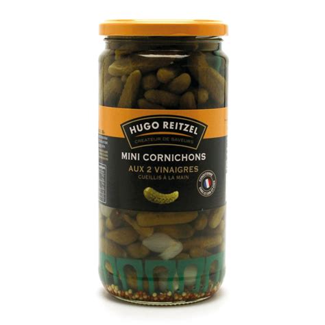 Cornichons Mini Aux 2 Vinaigres 72cl Le Delas Rungis Grossiste