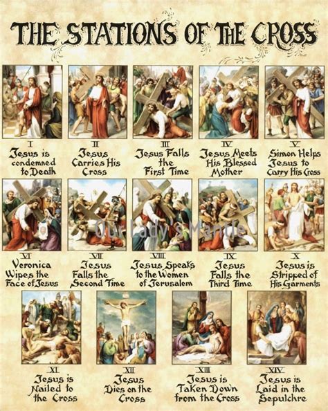 The Stations Of The Cross 8x10 Catholic Picture Print From Italy Etsy De