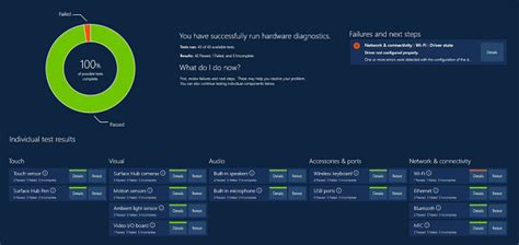 使用 Surface Hub 硬件诊断工具测试设备帐户 Surface Hub Microsoft Learn