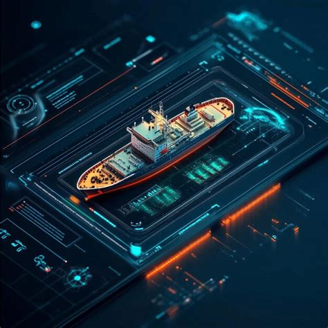 A Visual Of Maritime Logistics Software Displaying Realtime Ship