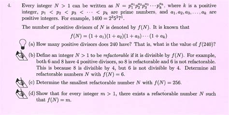 Solved 4 1 A2 A3 Pk Every Integer N 1 Can Be Written Chegg Com
