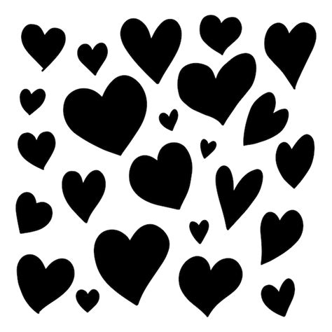 Premium Vector Heart Doodle Love Vector Illustration