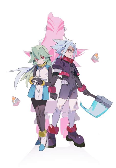 Pandora Model W Prometheus And Master Albert Mega Man And 2 More Drawn By Mayutsuba Mono