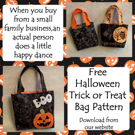 Halloween Trick Or Treat Bag Pattern