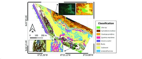 minimum distance classifier trained using image derived spectra
