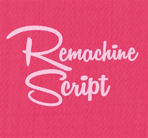 Remachine Script Font
