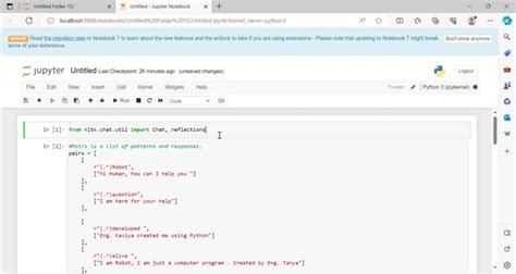Finished A Chatbot With Python And Nltk Kaviya Srir Posted On The Topic Linkedin