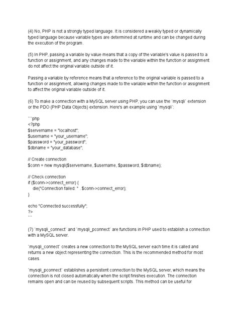 Com 411 Php Pdf Php Websites