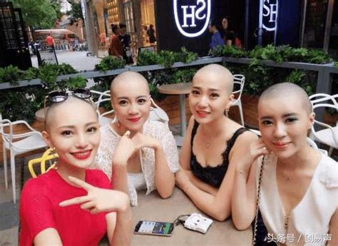 四名白富美剪光頭，原因讓人意想不到！ 每日頭條