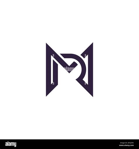 Initial Letter Mr Or Rm Logo Design Template Stock Vector Image Art Alamy