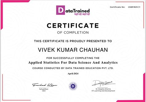 Vivek Chauhan On Linkedin Completed Statics For Data Science And Analytics