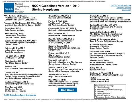 SOLUTION Uterine Neoplasms Nccn Studypool