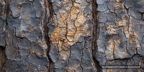 Ai创作图树皮 纹理 裂纹 质感 自然 树木 粗糙 表面 斑驳 颜色 棕灰 肌理 沧桑 岁月 痕迹 昵图网