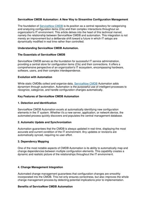 ppt servicenow cmdb automation a new way to streamline configuration management powerpoint