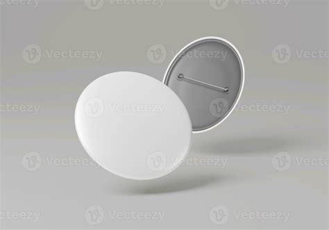Pin Badge Logo Mockup Set Front And Back With Copy Space For Your Logo