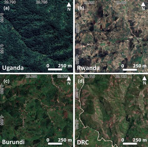 Closeup Of The Contrasting Typical Landscapes Of The Four Gh Events
