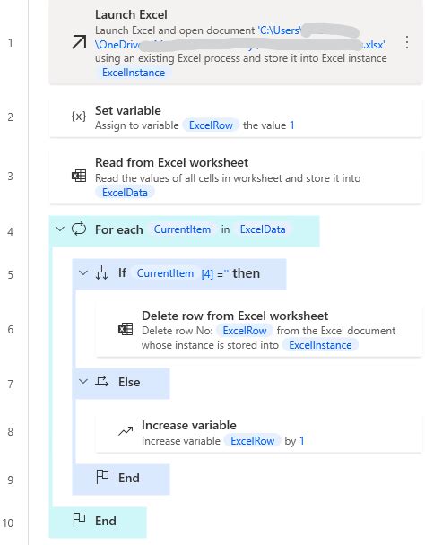 Solved How To Delete Empty Rows In Column 5 Excel Power Platform