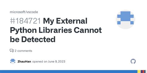 My External Python Libraries Cannot Be Detected Issue Microsoft Vscode GitHub