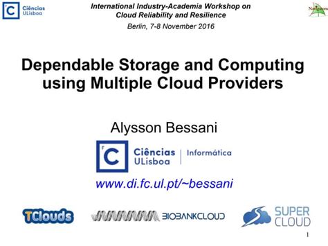 Dependable Storage And Computing Using Multiple Cloud Providers Pptx Cloud Computing Internet