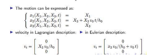 Classical Mechanics Eulerian And Lagrangian Descriptions Of Velocity Mathematics Stack Exchange