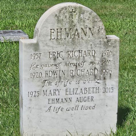 Mary Elizabeth Ehmling Ehmann Auger 1925 2015 Find A Grave Memorial