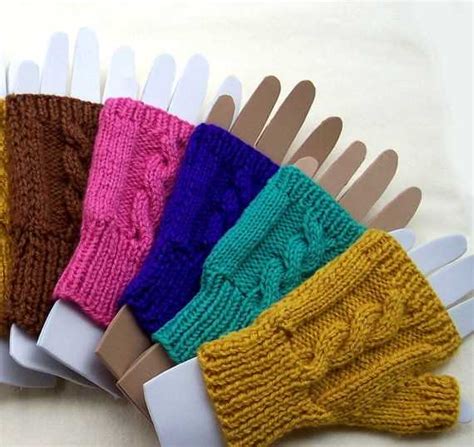 Easy Fingerless Gloves Knitting Pattern With Only 2 Needles